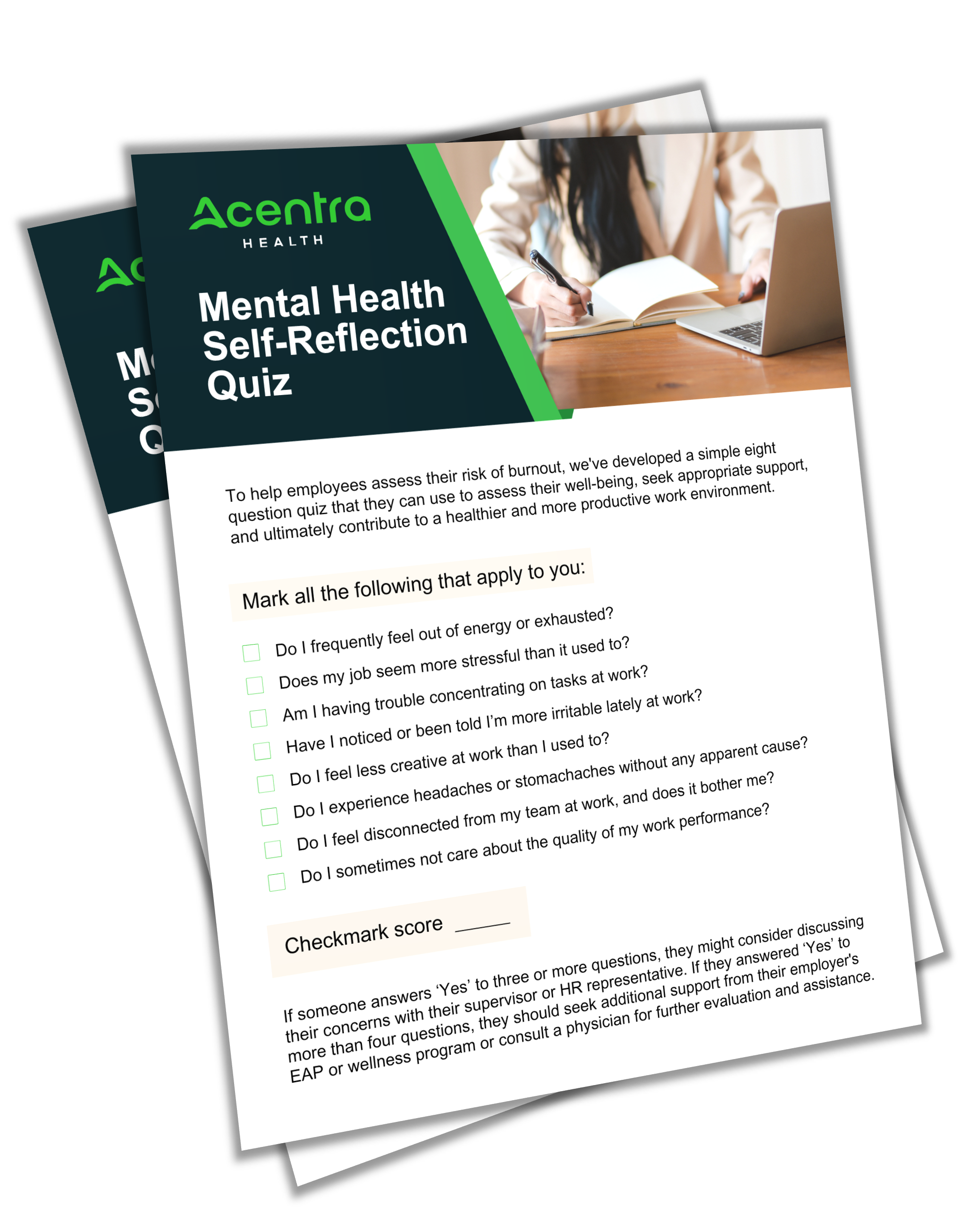 Mental Health Self-Reflection Quiz - Acentra Health